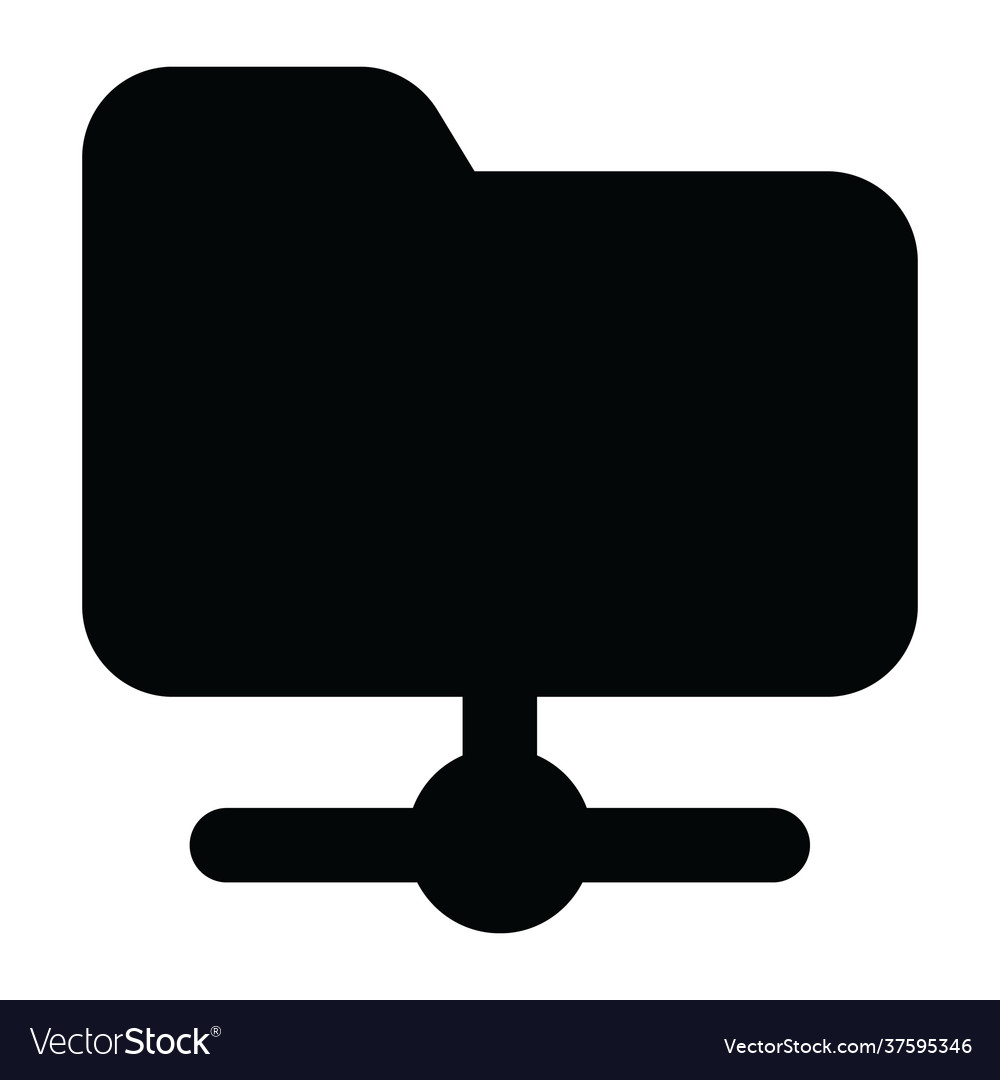 Network folder Royalty Free Vector Image - VectorStock