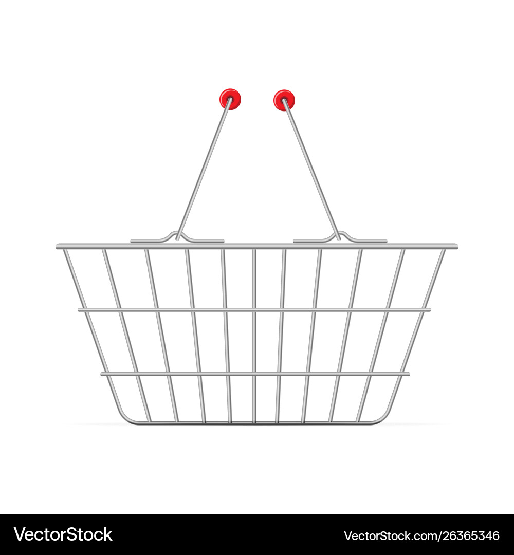 Realistic shopping market bag Royalty Free Vector Image