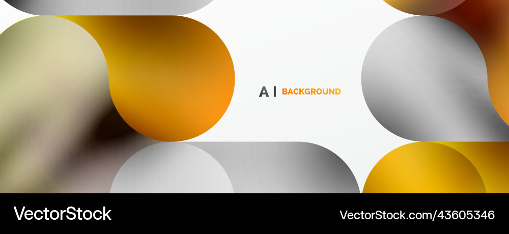 Round shapes and circle geometric abstract Vector Image