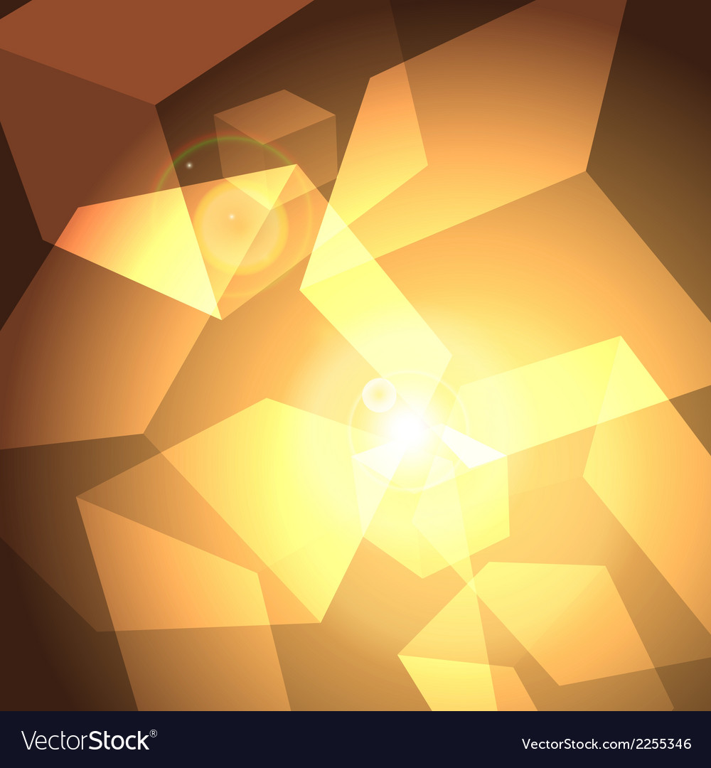 Shining cubes Royalty Free Vector Image - VectorStock