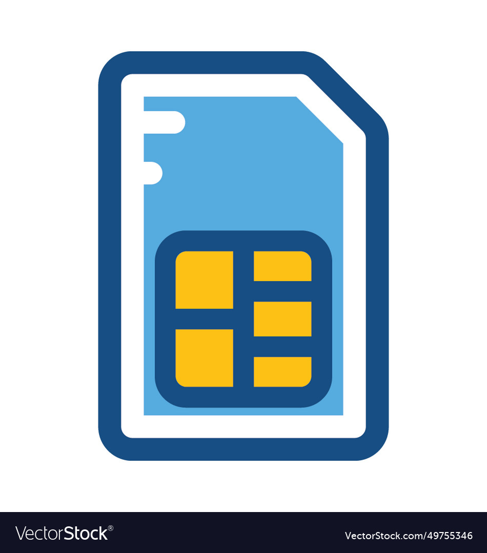 Sim icon Royalty Free Vector Image - VectorStock