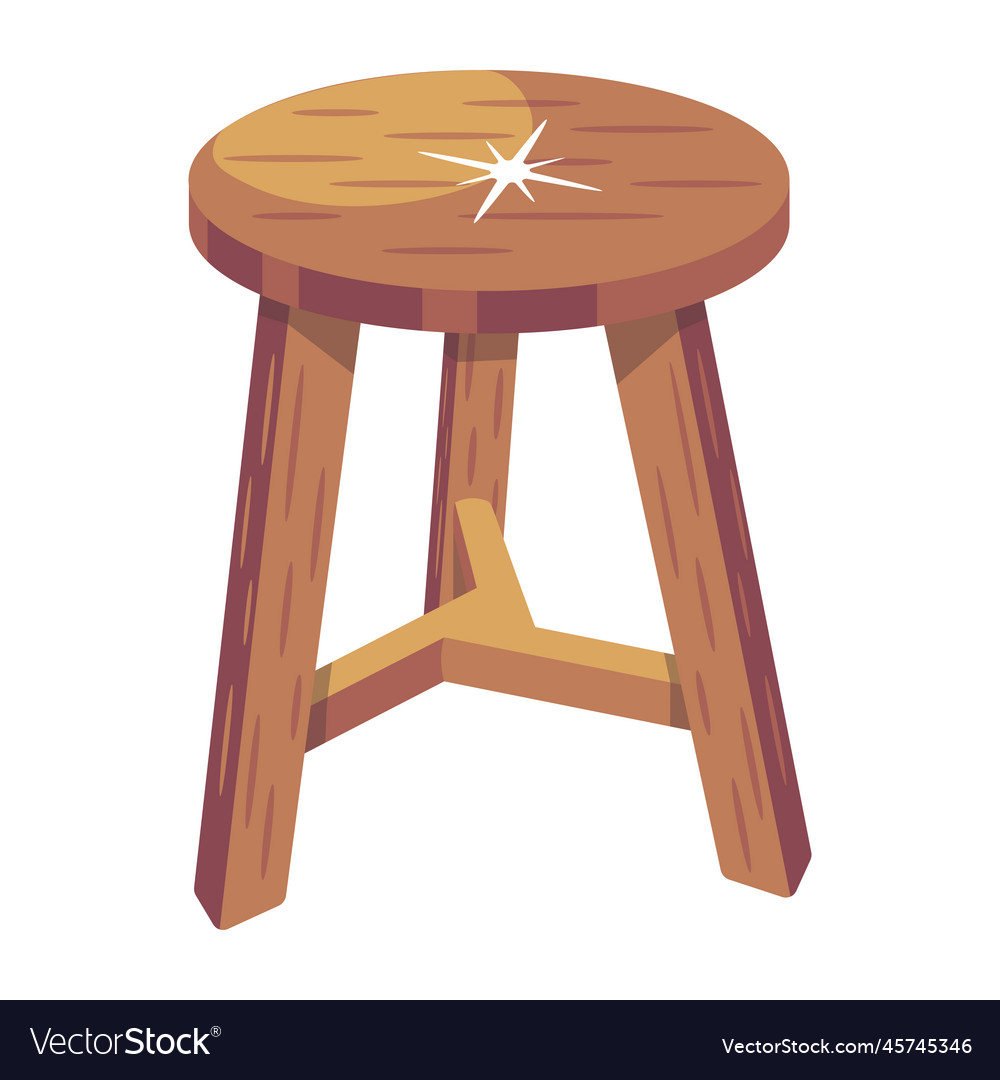 Stool Royalty Free Vector Image - VectorStock