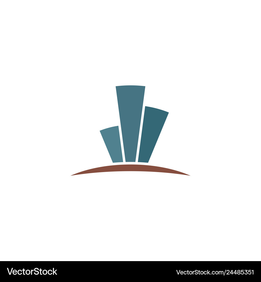 Buildings tower logo icon symbol design Royalty Free Vector