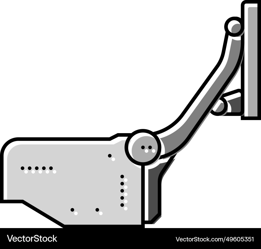 Lift up fitting system hardware furniture Vector Image