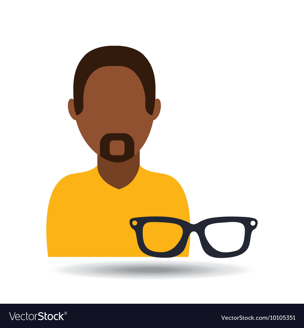 Man with pc icon Royalty Free Vector Image - VectorStock