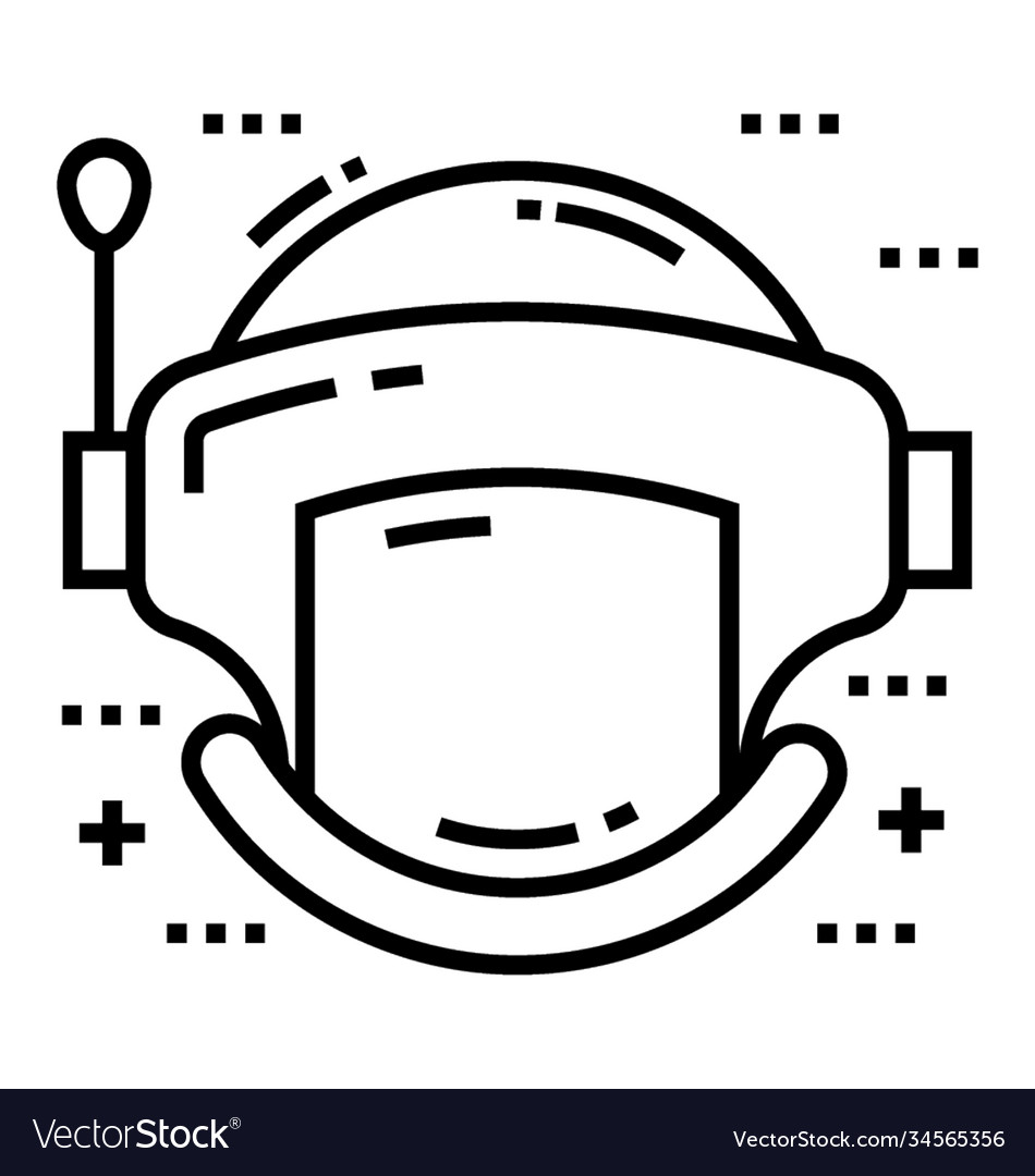 Astronaut helmet Royalty Free Vector Image - VectorStock
