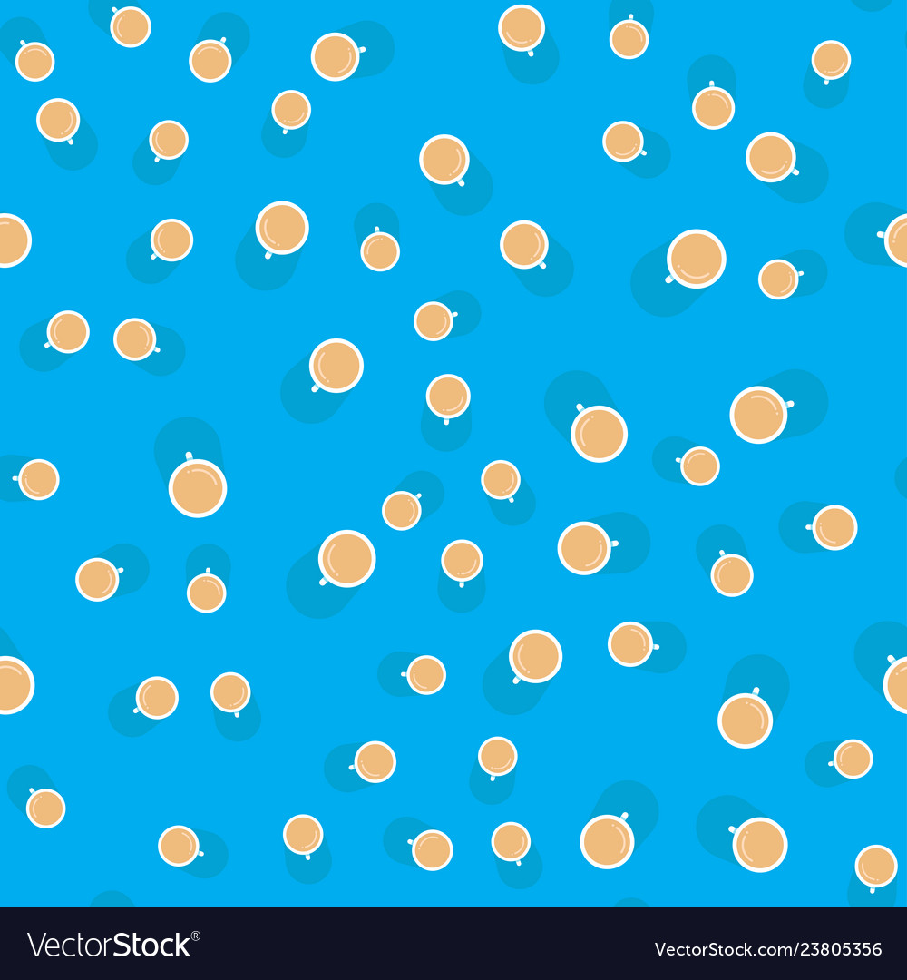 Coffee Cup Pattern Cartoon Of Royalty Free Vector Image