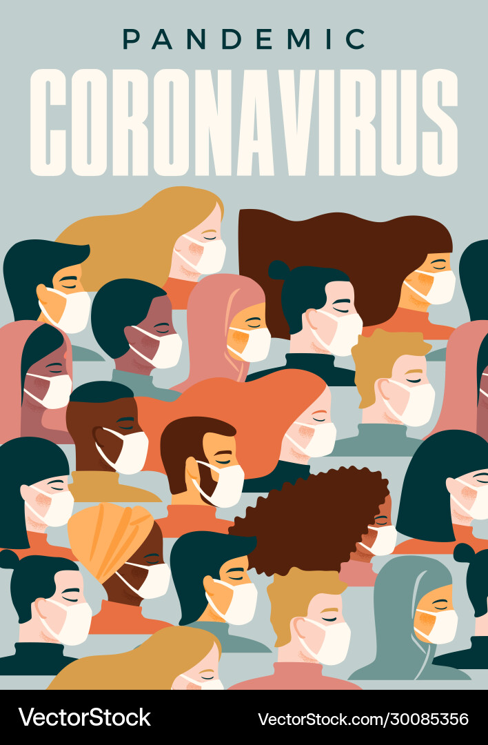 Coronavirus pandemic 2019-ncov Royalty Free Vector Image