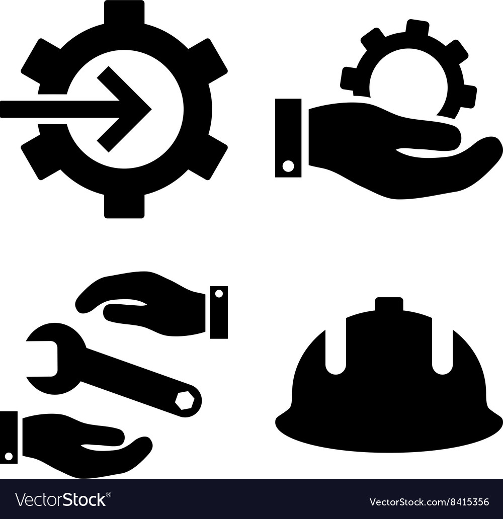 Development flat icons Royalty Free Vector Image