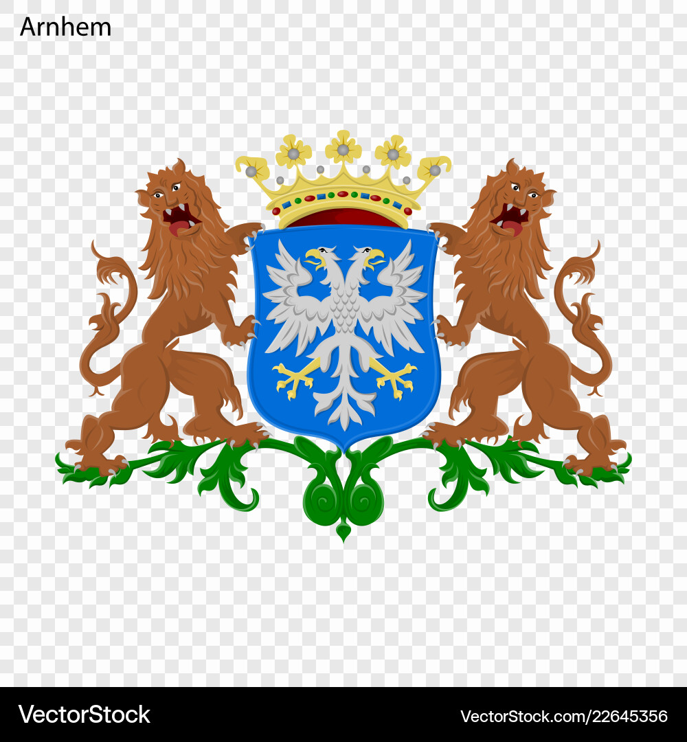 Emblem of arnhem Royalty Free Vector Image - VectorStock