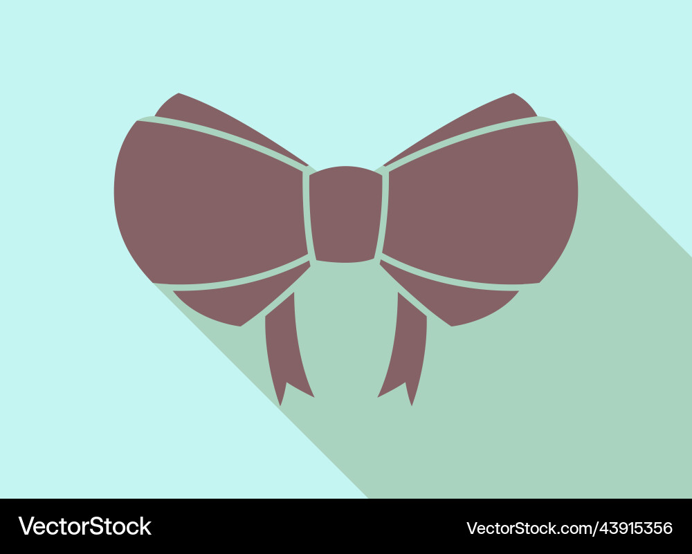 Festive bow for christmas gift new year element Vector Image