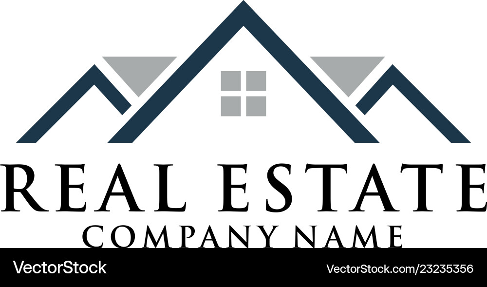 Home real estate logo Royalty Free Vector Image