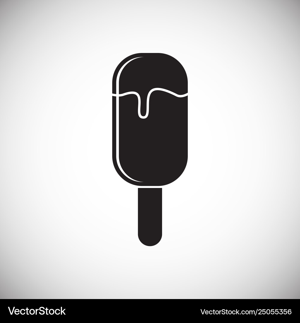 Ice cream icon on background for graphic and web Vector Image