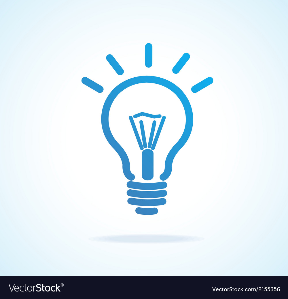 Light bulb icon Royalty Free Vector Image - VectorStock