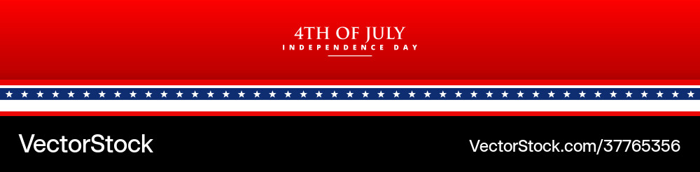 Red background holiday 4th july usa Royalty Free Vector