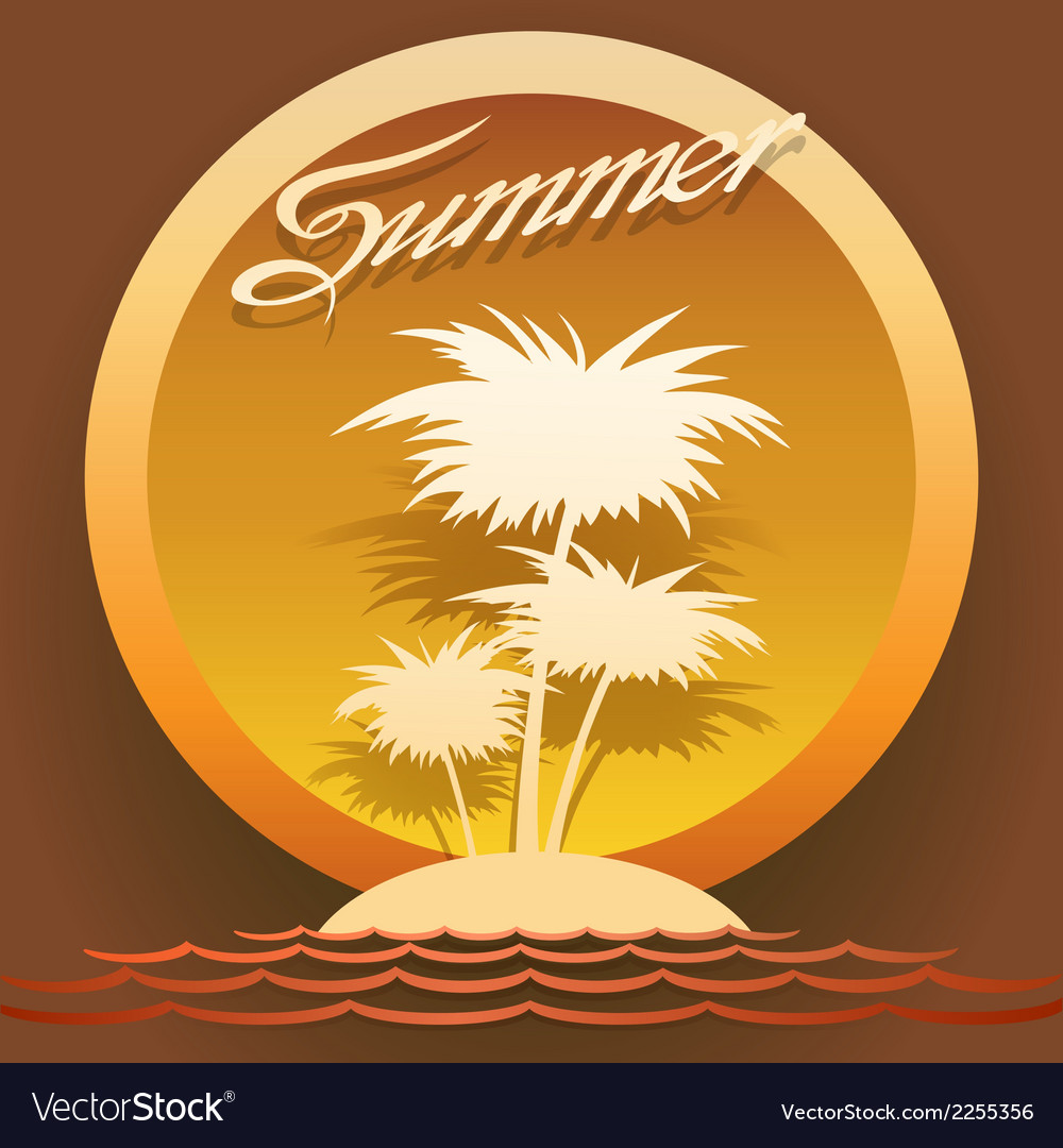 Summertime Royalty Free Vector Image - VectorStock