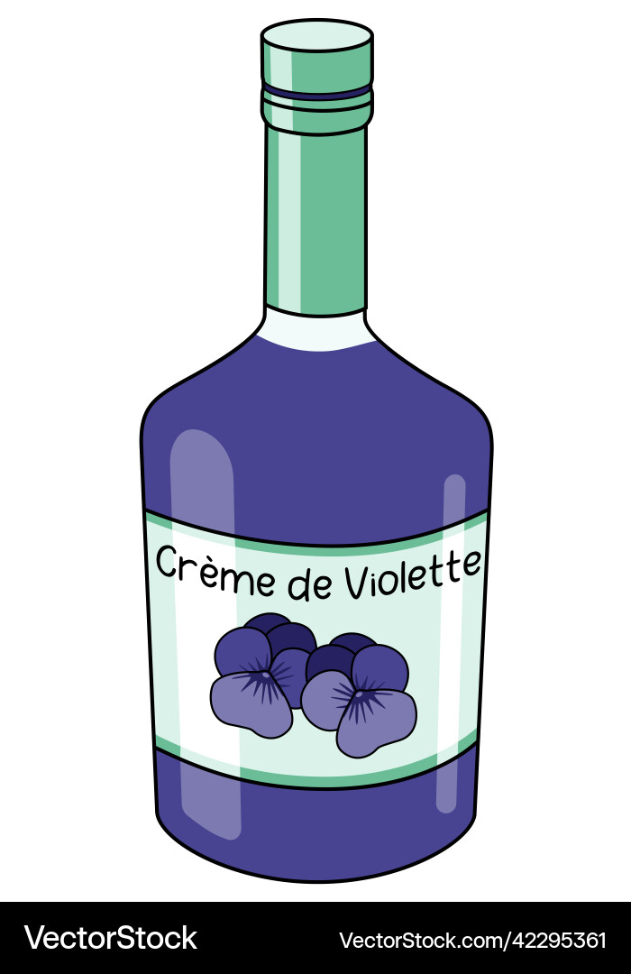 Classic creme de violette sweet viola flower Vector Image