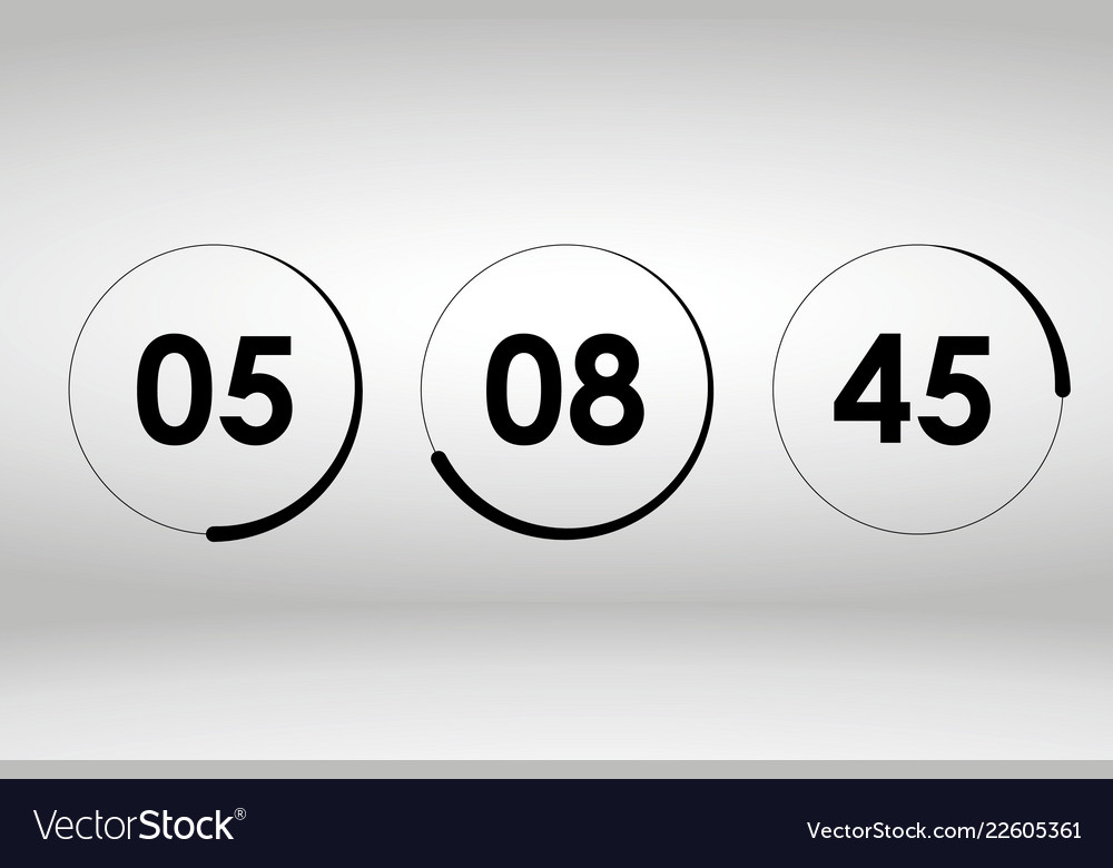 Countdown web site template Royalty Free Vector Image