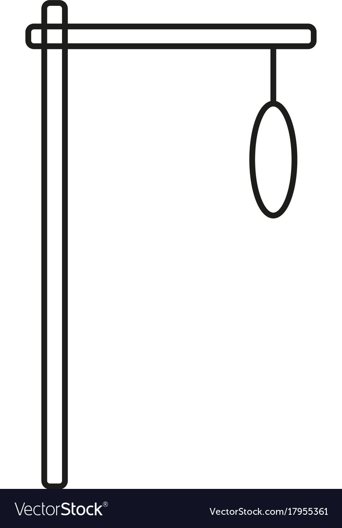 Gallows icon Royalty Free Vector Image - VectorStock