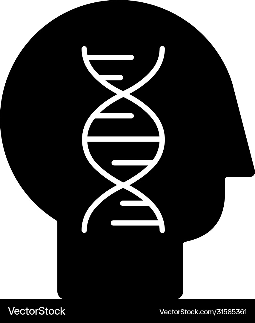 Human biology black glyph icon Royalty Free Vector Image