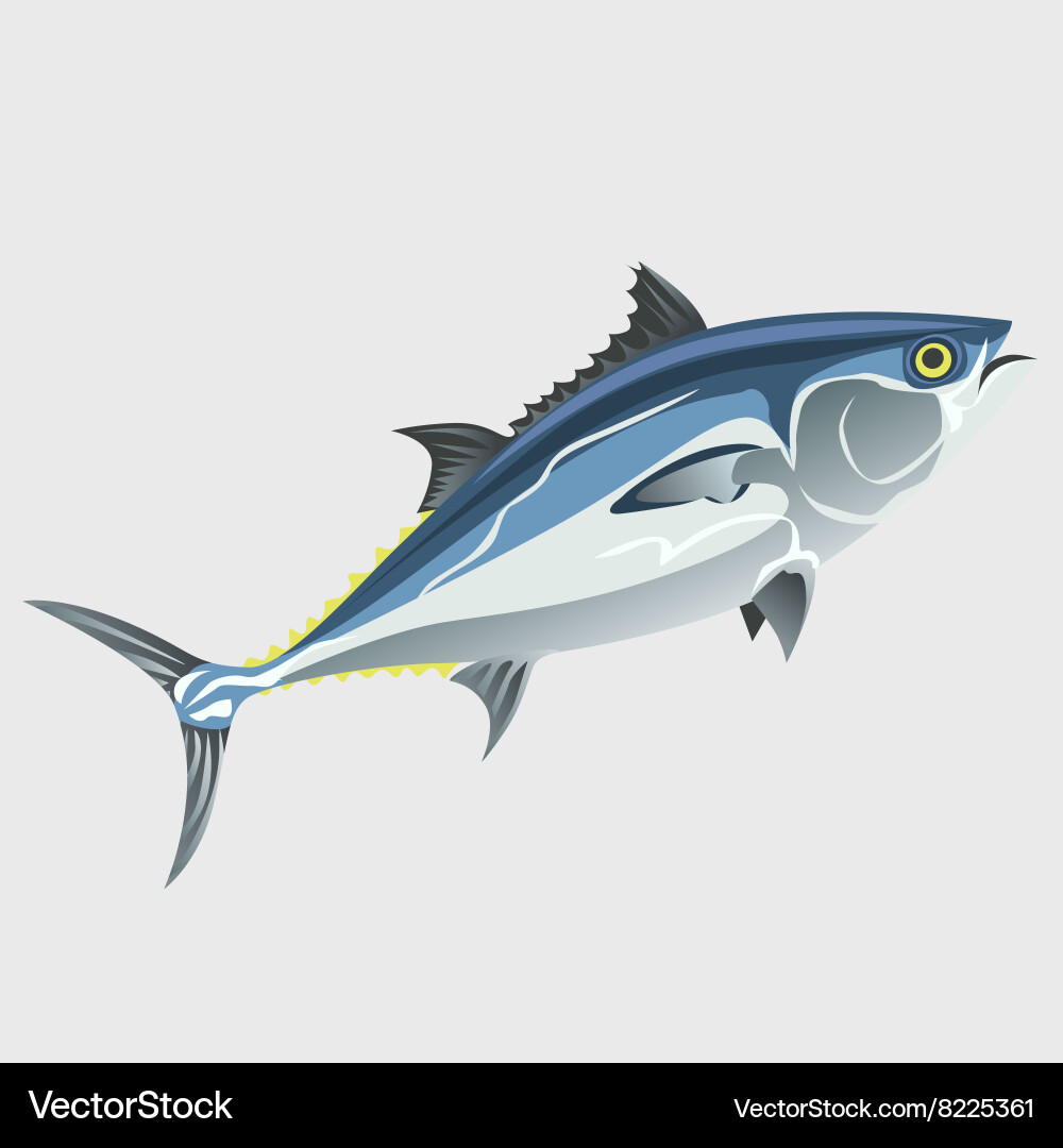 Image of the fish isolated Royalty Free Vector Image