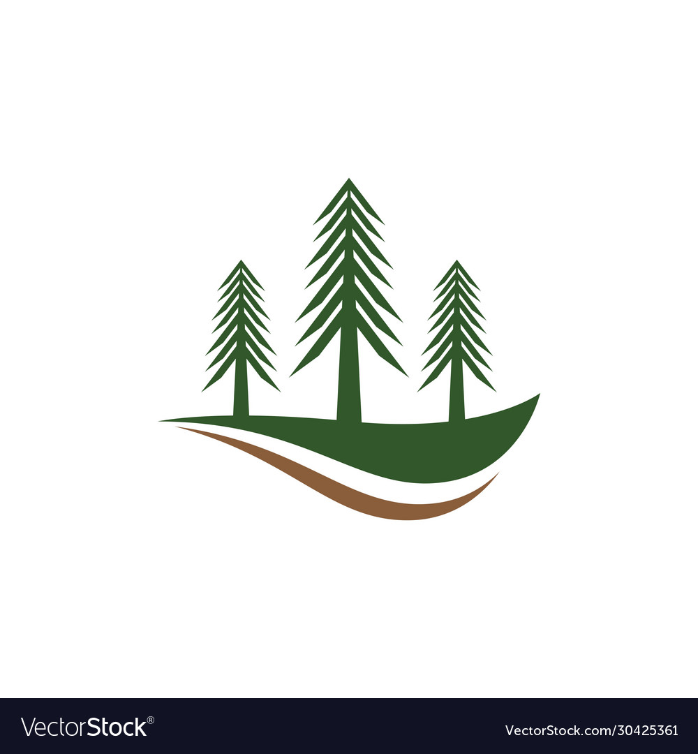Pine tree icon Royalty Free Vector Image - VectorStock