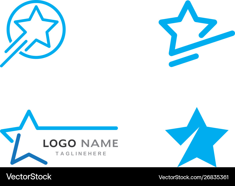 Star logo template Royalty Free Vector Image - VectorStock