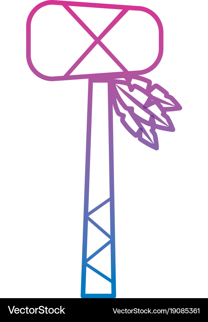Tomahawk native american indian weapon Royalty Free Vector