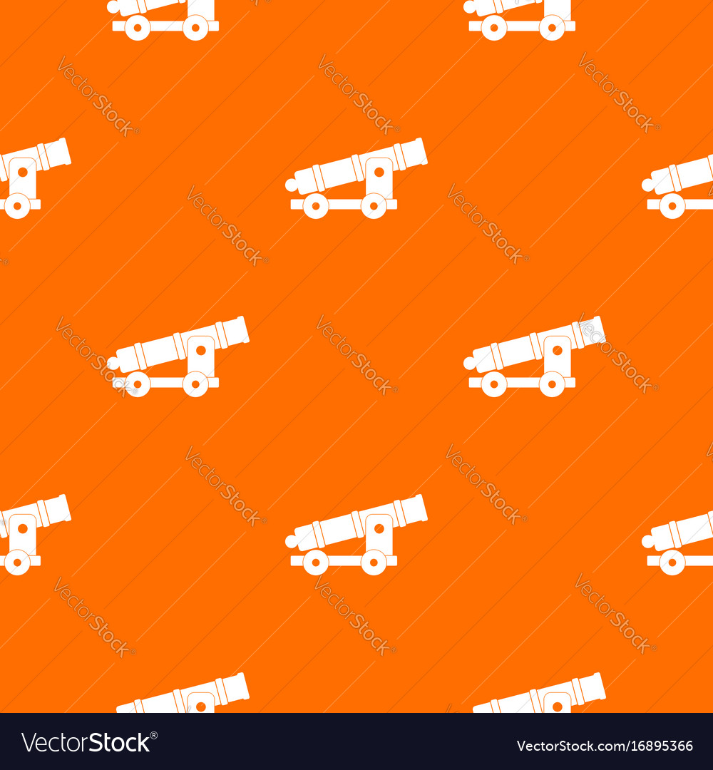 Cannon pattern seamless Royalty Free Vector Image