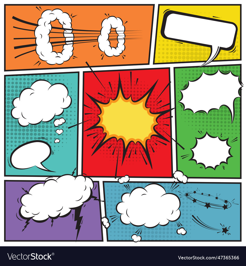 Comic speech bubbles Royalty Free Vector Image
