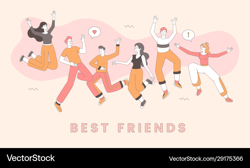 Friendship day celebration banner template Vector Image