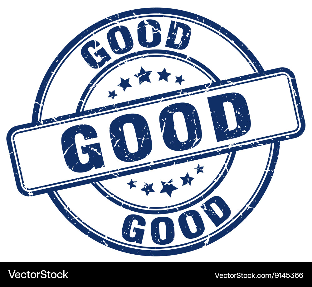 Good blue grunge round vintage rubber stamp Vector Image
