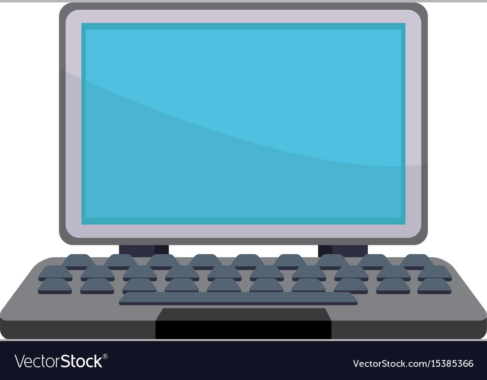 Laptop computer study technology device Royalty Free Vector