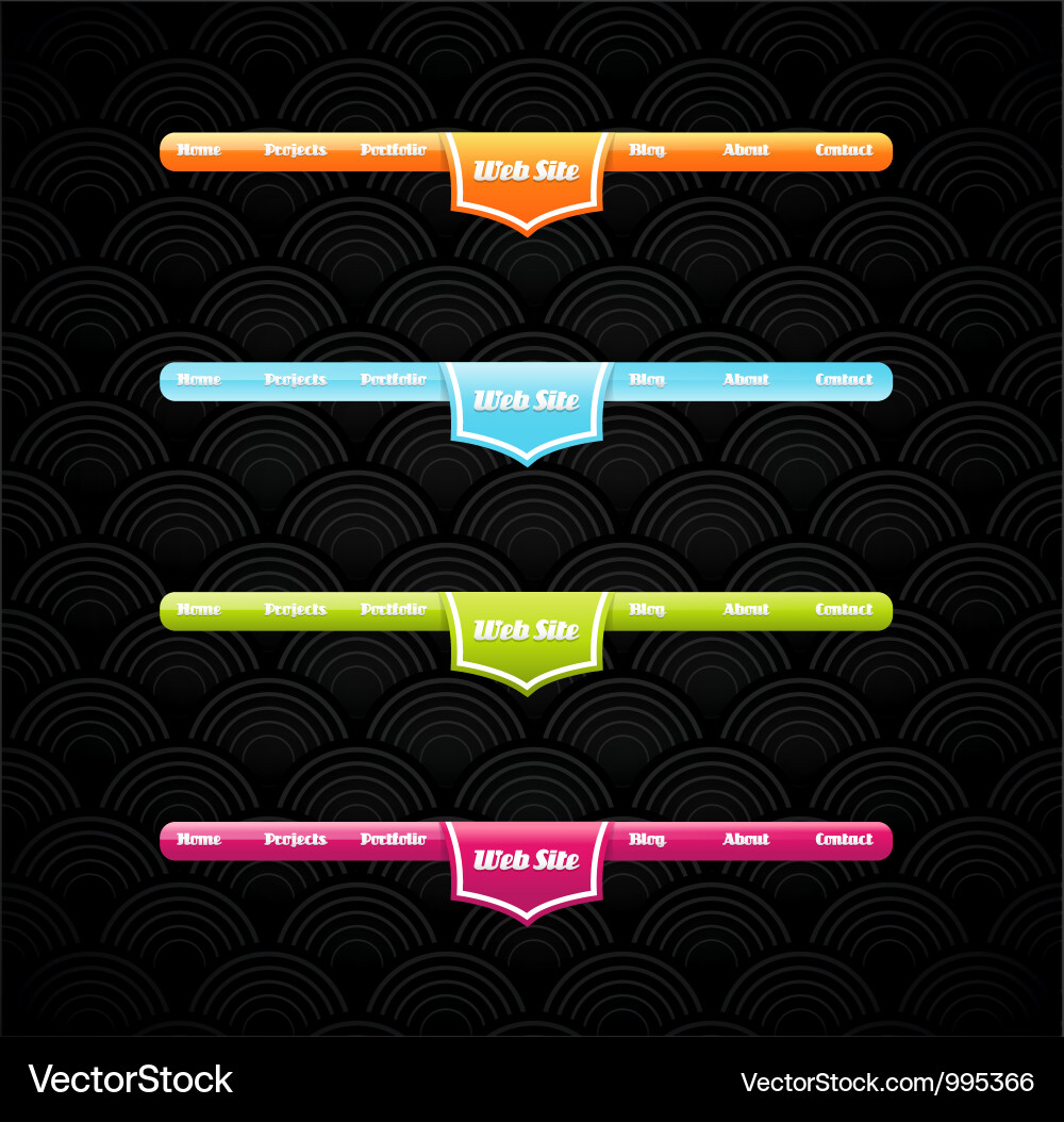 Two stylish website banner templates Royalty Free Vector