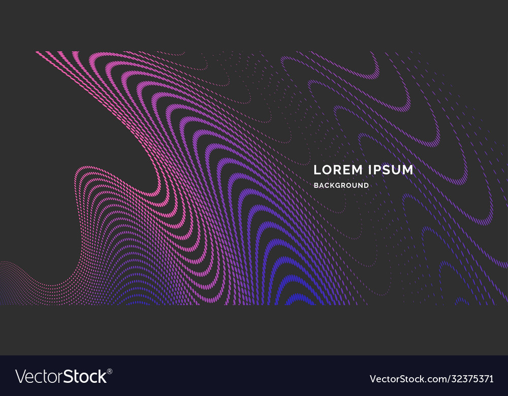 Abstract background with dynamic waves Royalty Free Vector