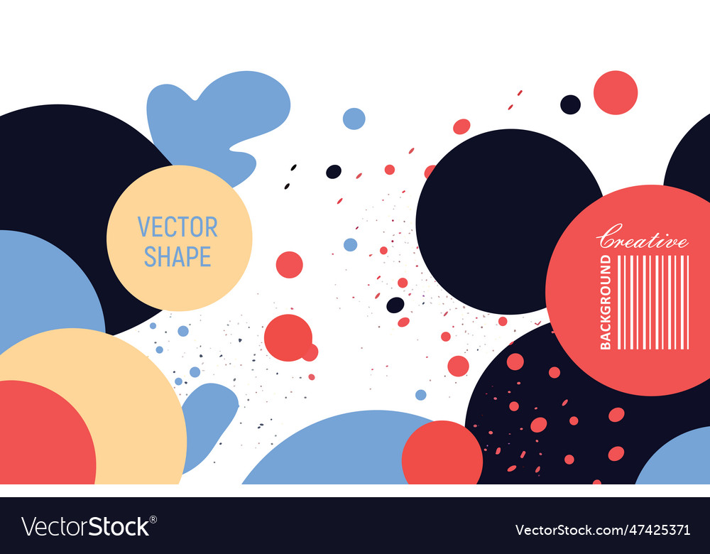 Abstract flat composition Royalty Free Vector Image
