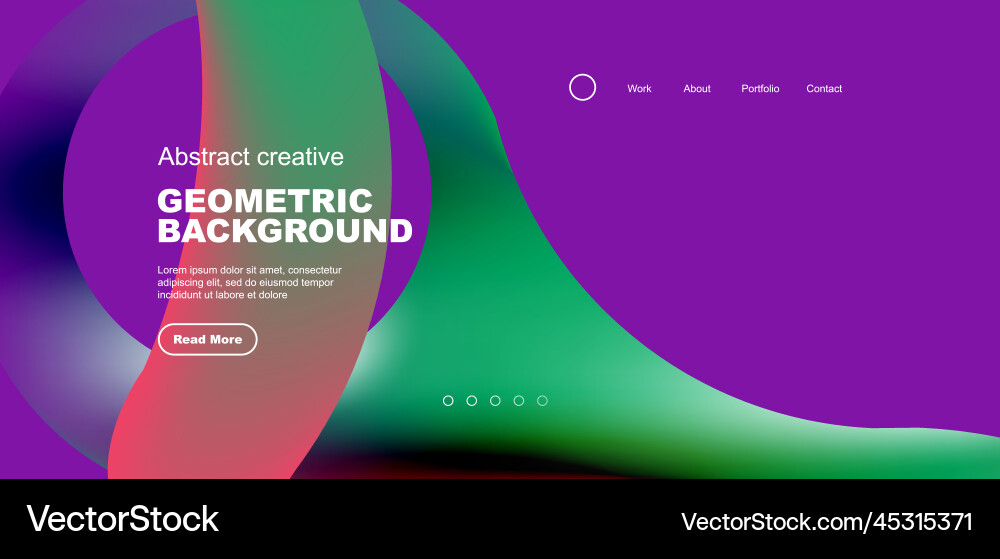 Liquid colors with flowing round shapes abstract Vector Image
