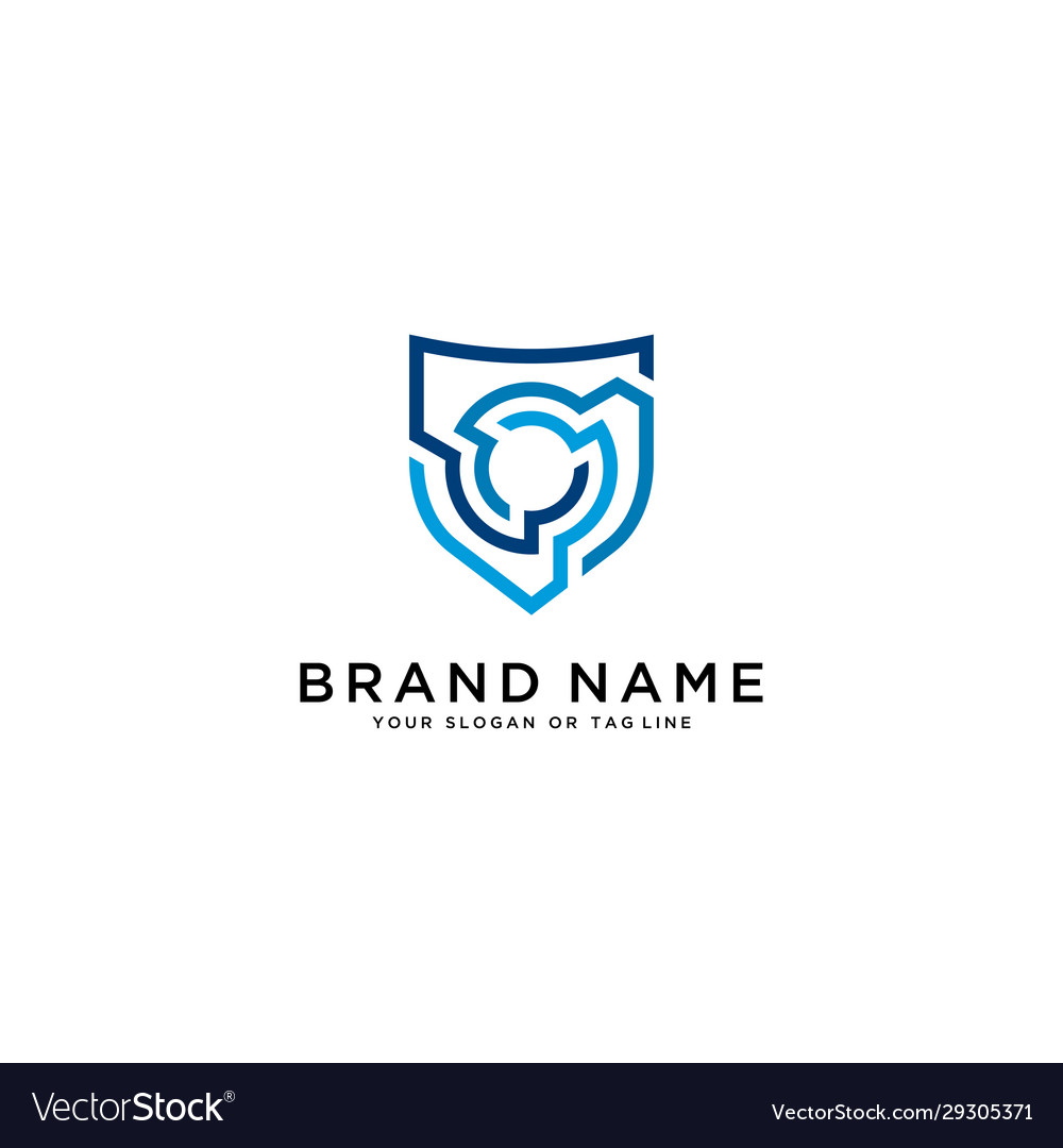 Logo security tech Royalty Free Vector Image - VectorStock