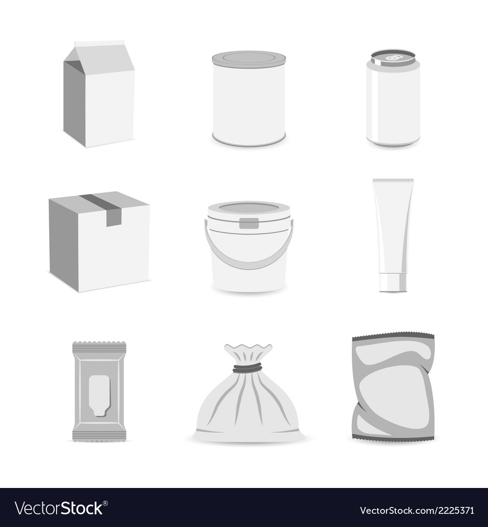 Pack container icon flat Royalty Free Vector Image