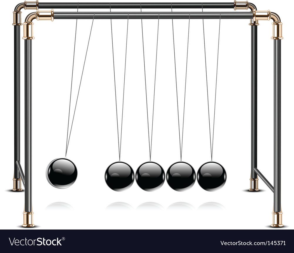 Pendulum on white Royalty Free Vector Image - VectorStock