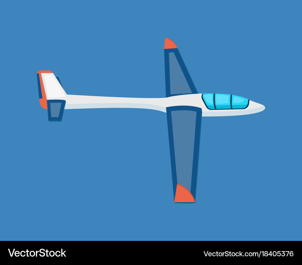 Air vehicles land glider hovering in the Vector Image