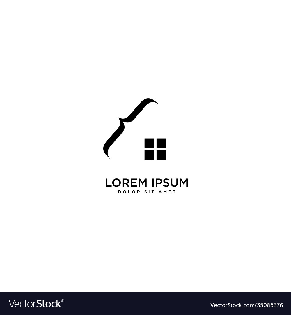 Code home design real estate symbol icon Vector Image