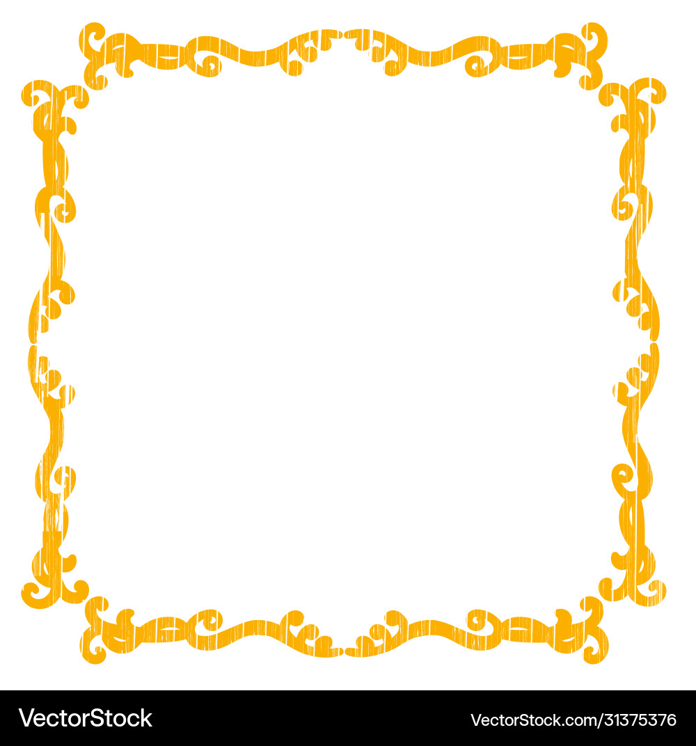 Fun colorful retro decoration yellow background Vector Image