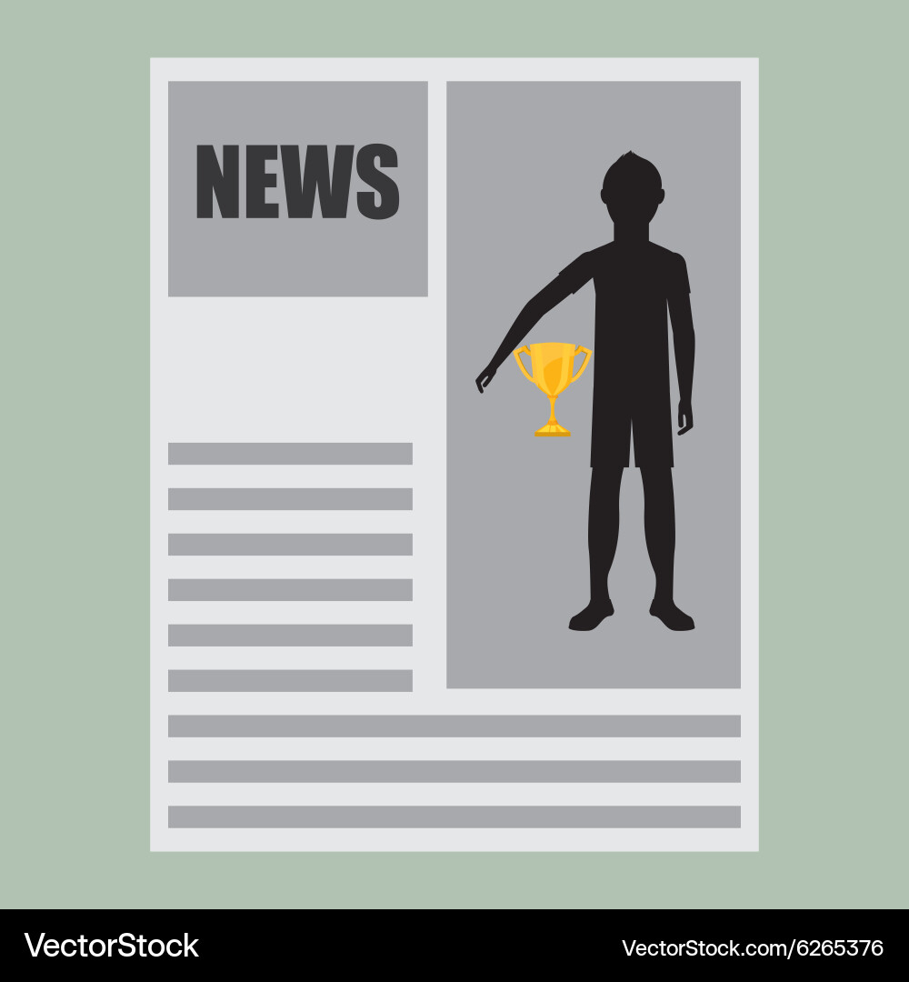 Sports news Royalty Free Vector Image - VectorStock