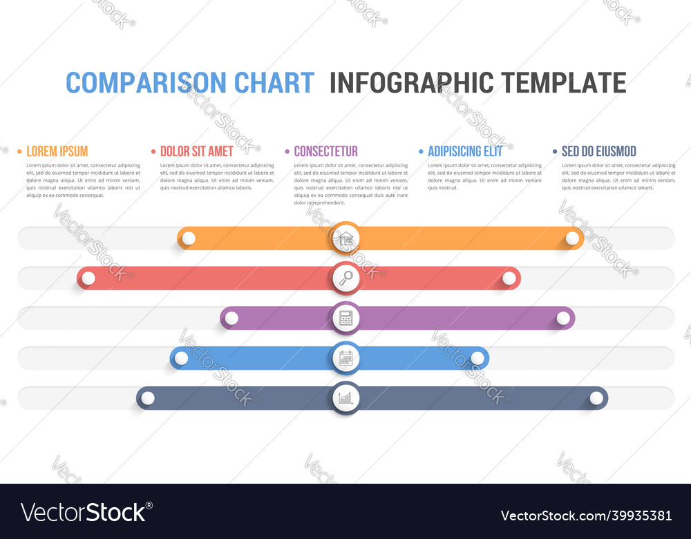 Comparison chart Royalty Free Vector Image - VectorStock