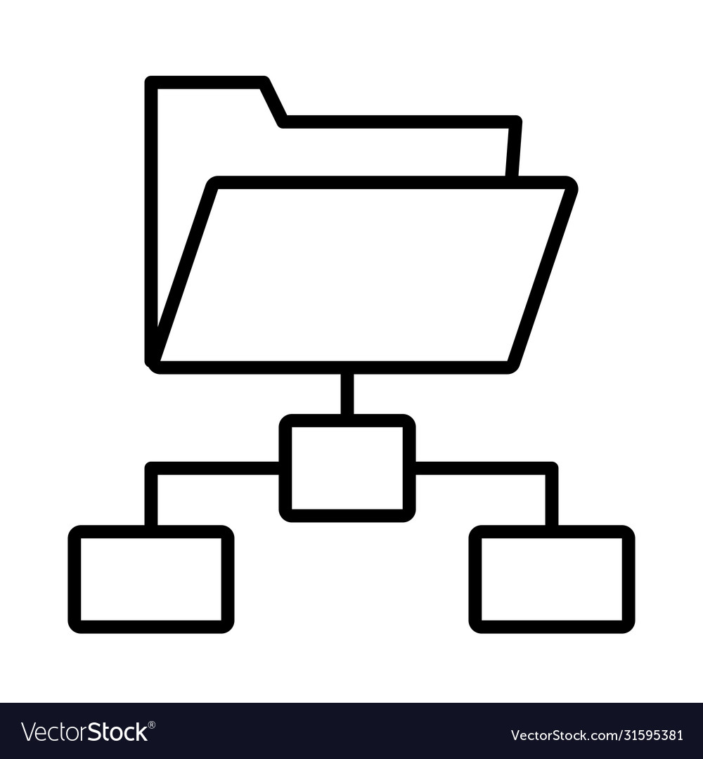 Folder document line style icon Royalty Free Vector Image Folder document line style icon Royalty Free Vector Image