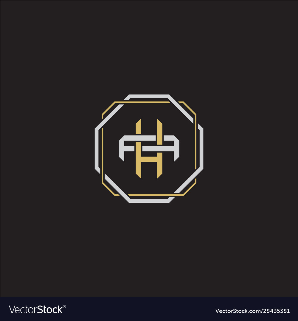 Initial letter overlapping interlock logo Vector Image