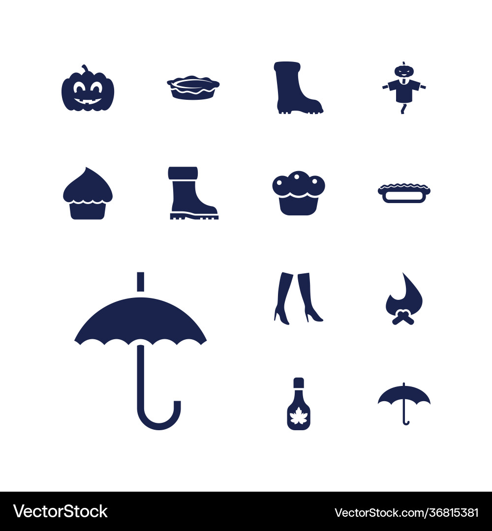 Seasonal icons Royalty Free Vector Image - VectorStock