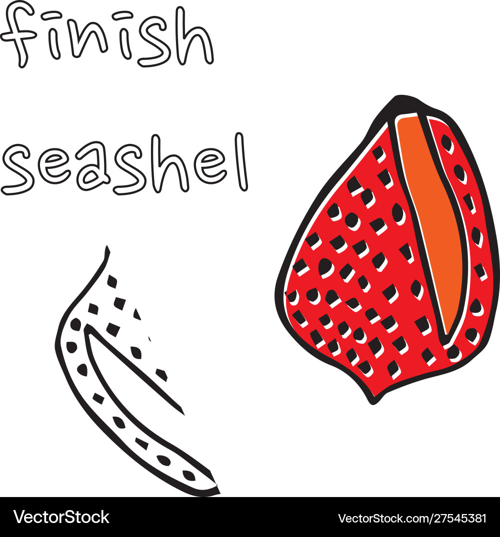 Underwater sea cartoon various seashells great Vector Image