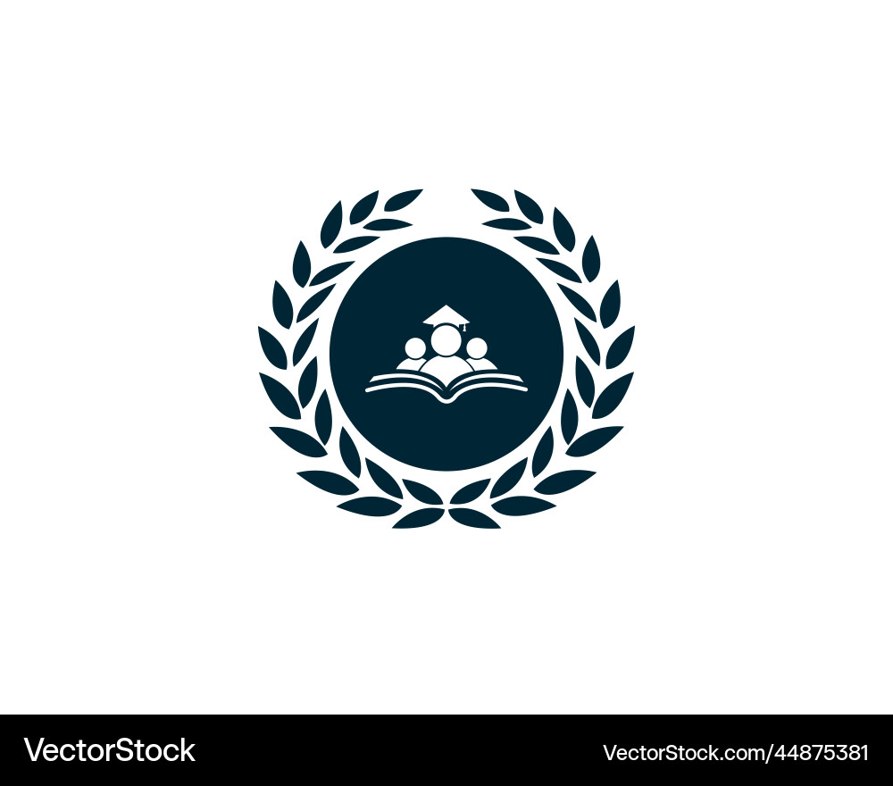 University academy and school logo design Vector Image